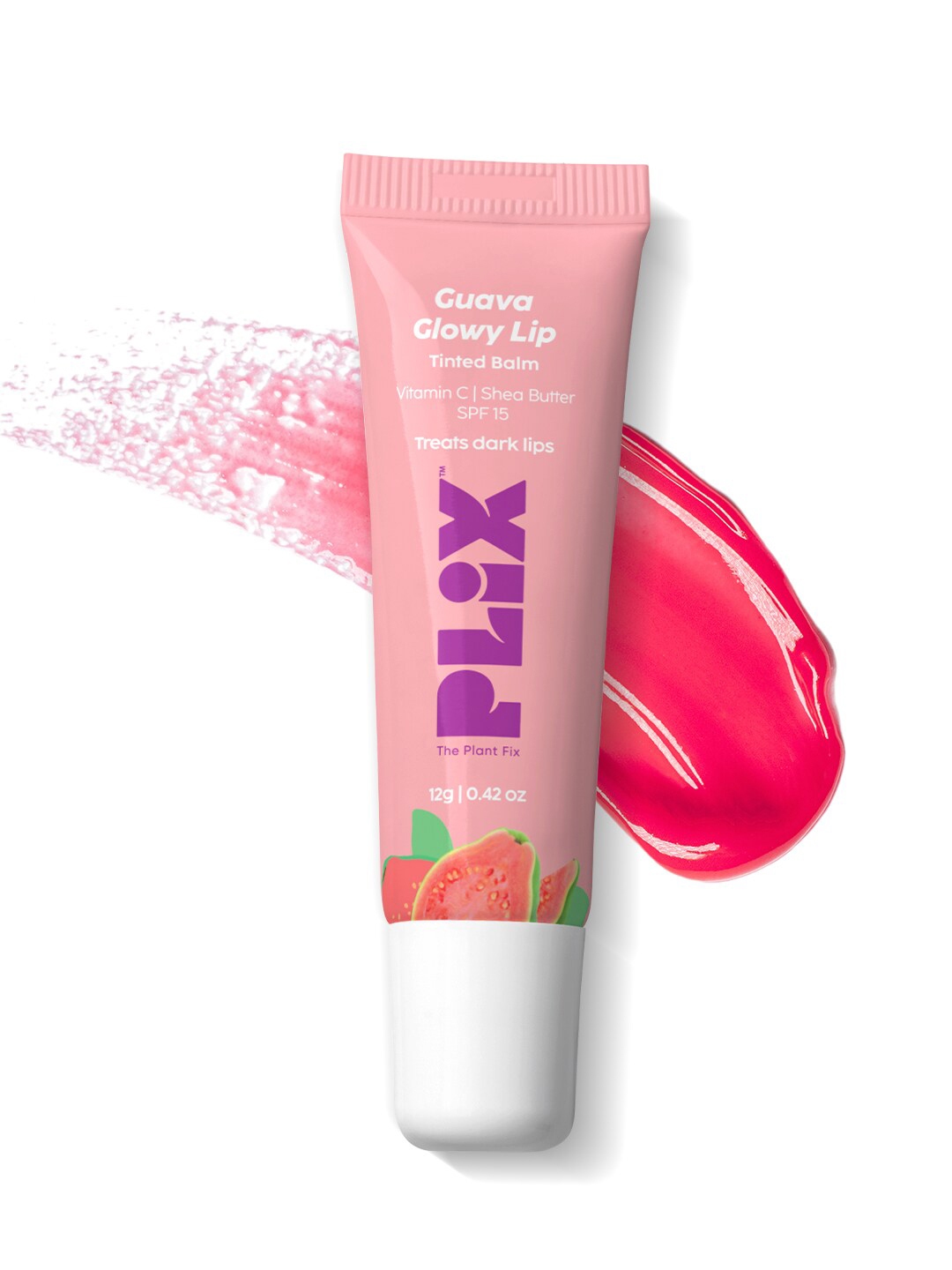 Buy Plix The Plant Fix Guava Glowy Lip Tinted Balm For Smooth Buttery