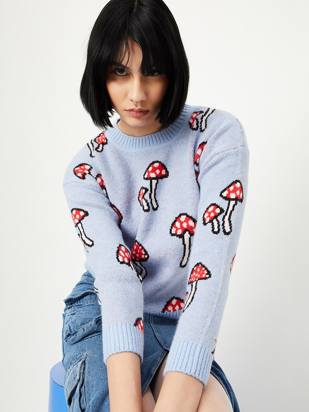 Buy Max Conversational Printed Acrylic Pullover Sweater - Sweaters for ...