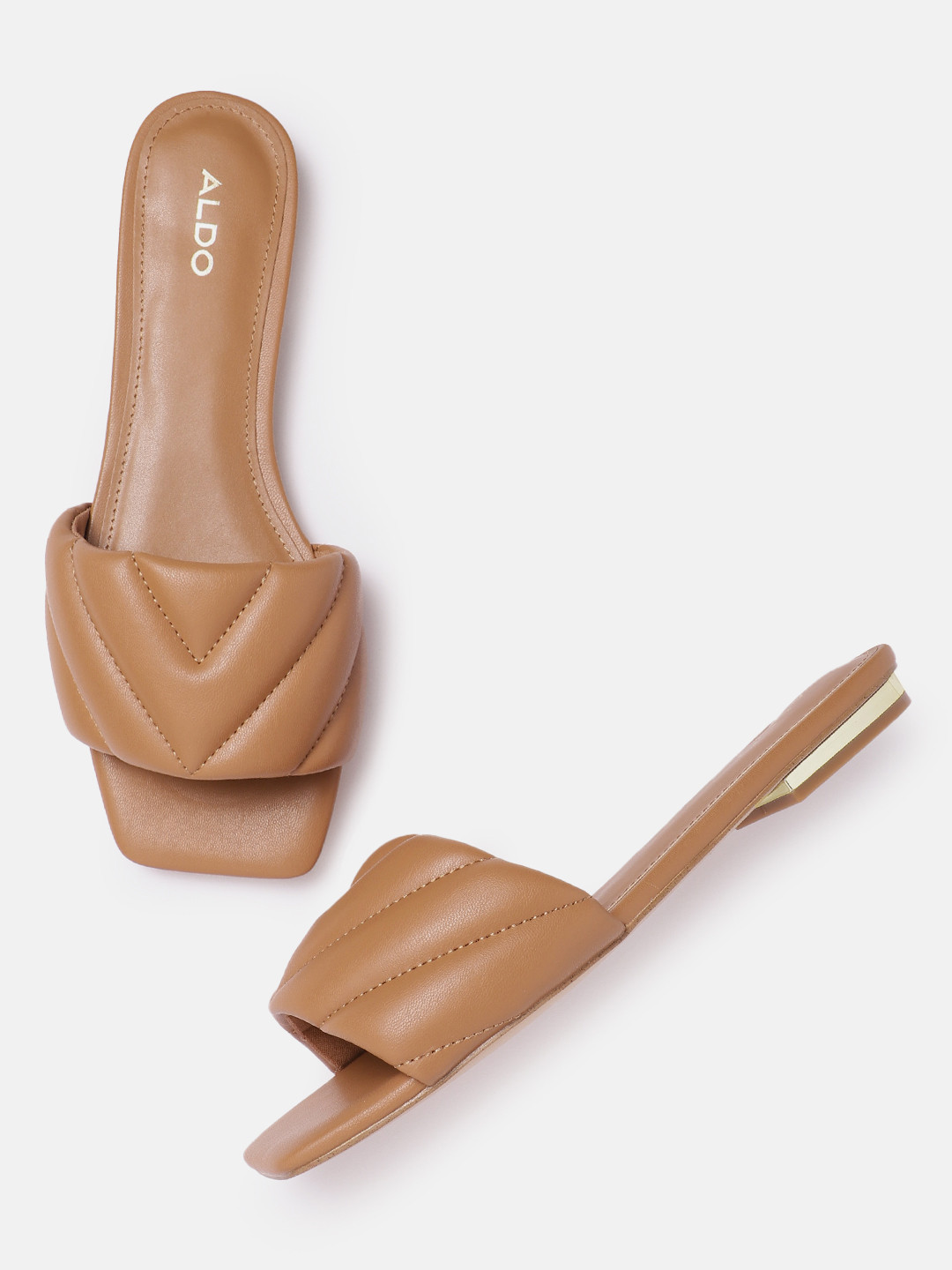 Buy ALDO Women Quilted Open Toe Flats - Flats for Women 25738810 | Myntra