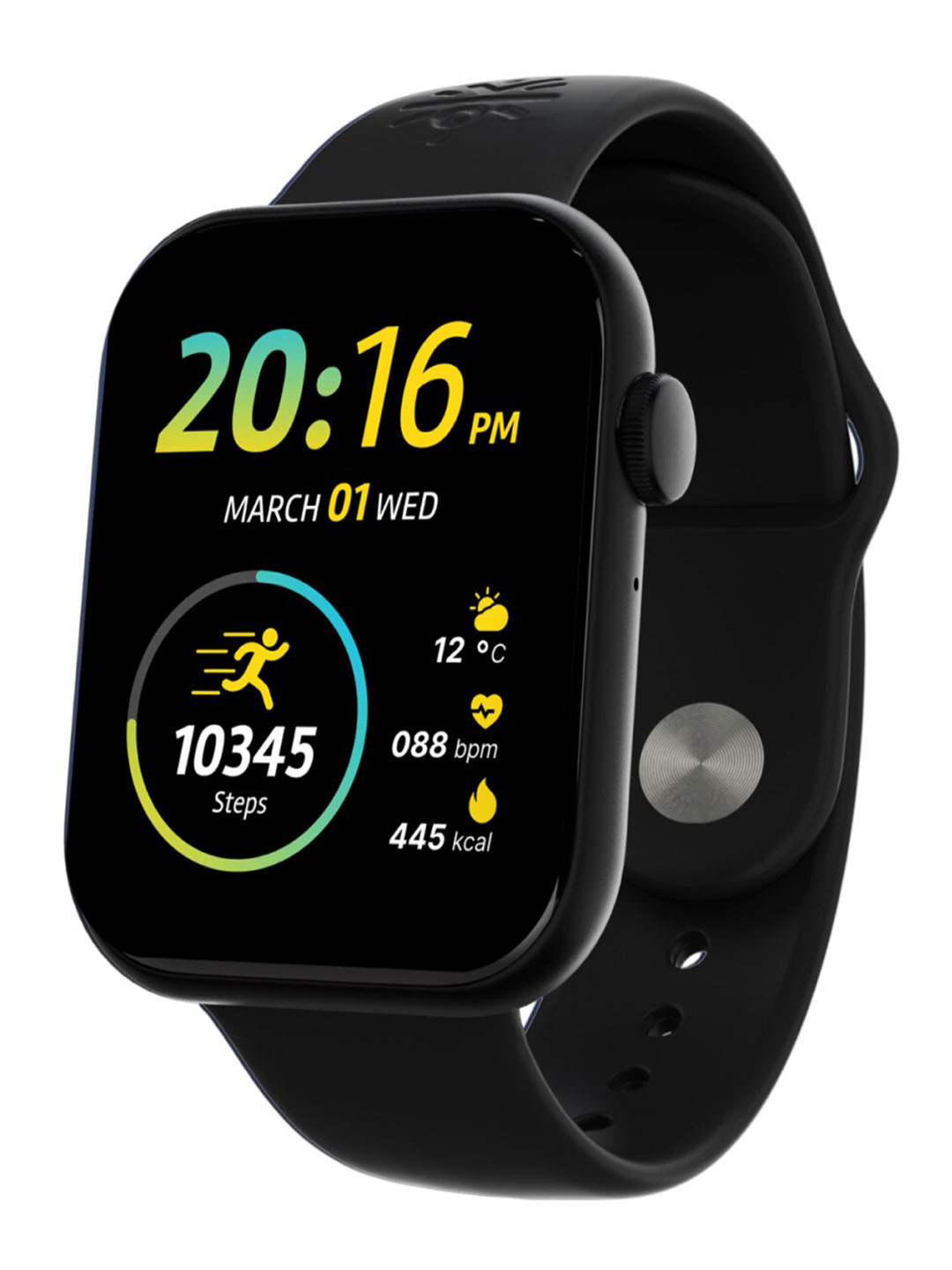 Buy CULT Black Active T 2.01 HD Display Single Chip Bluetooth Calling ...