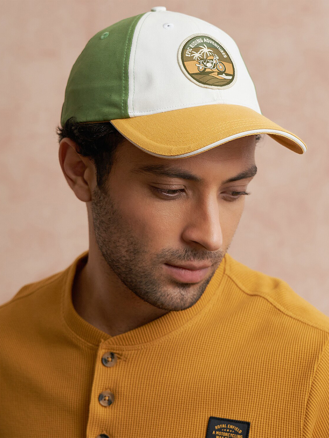 Buy Royal Enfield Unisex Colourblocked Baseball Cap - Caps for Unisex ...