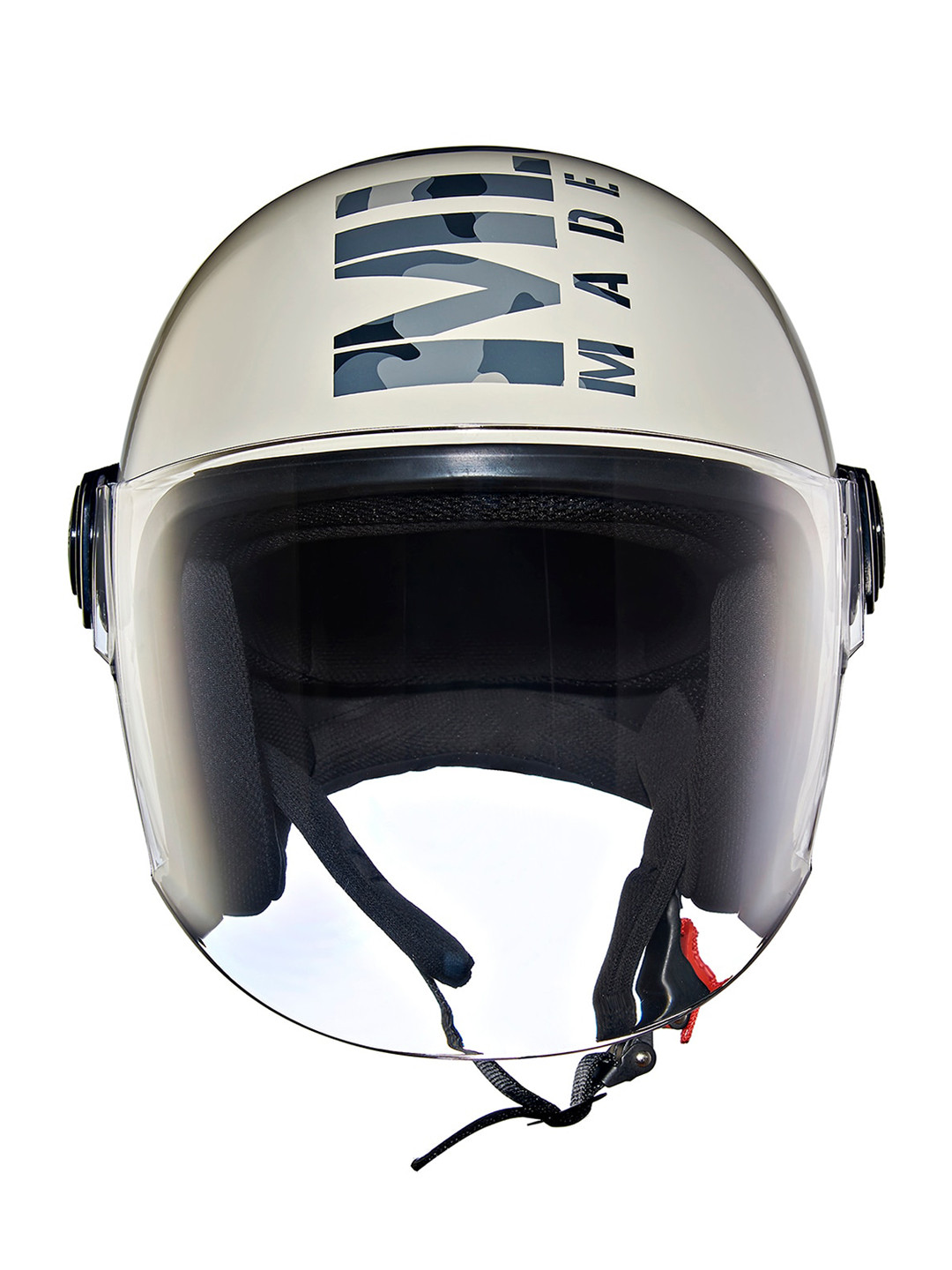 Buy Royal Enfield Typography Printed Scratch Resistant Open Face Helmet ...