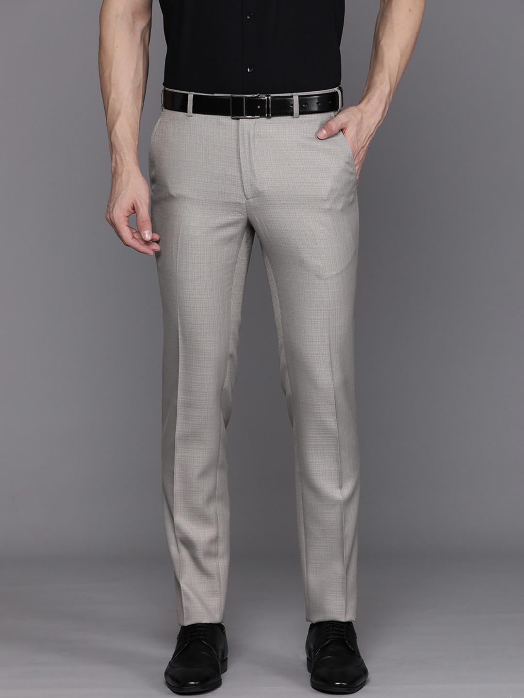 Buy Raymond Men Slim Fit Formal Trousers - Trousers for Men 25754212 ...