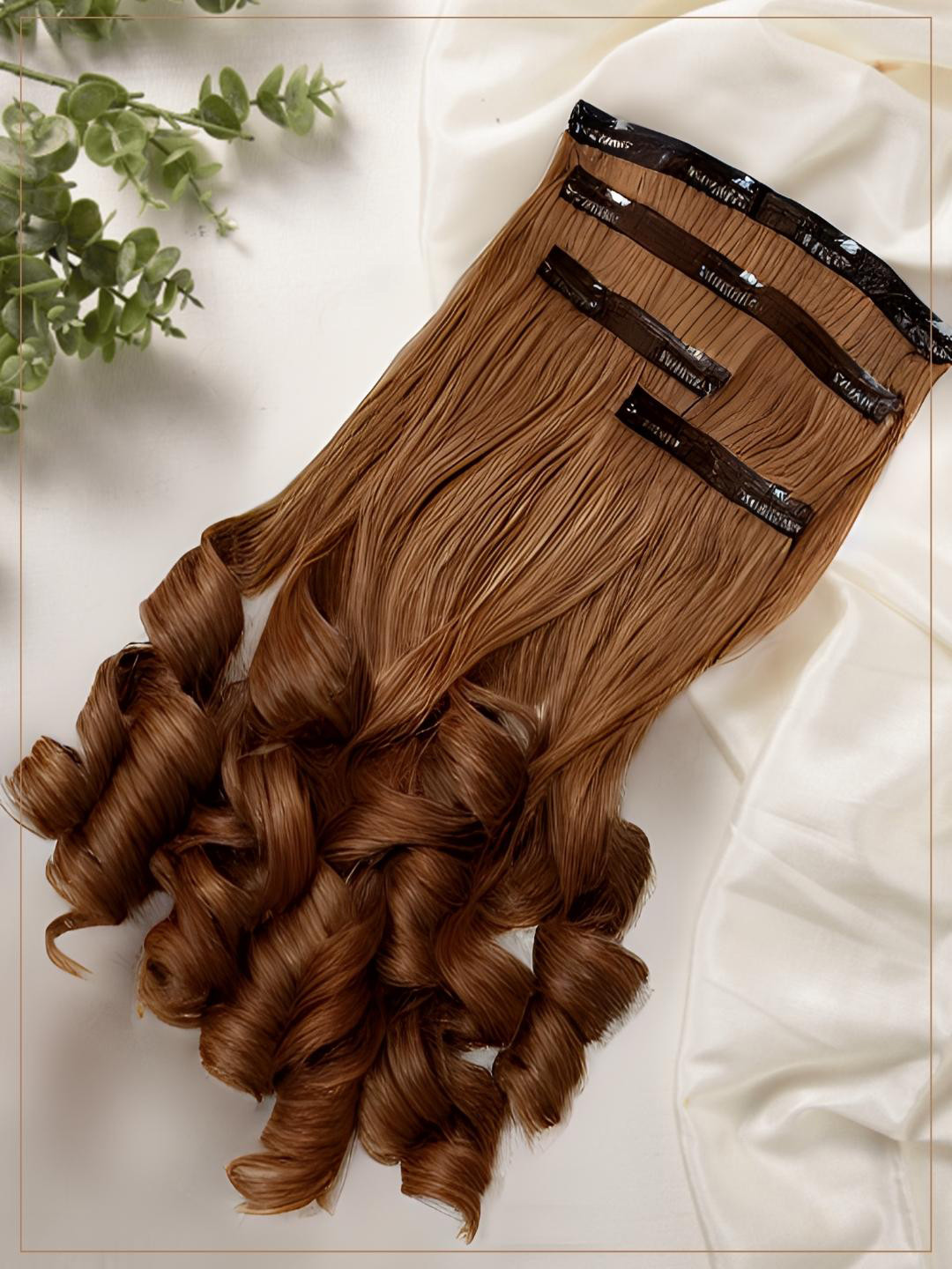 Buy HAIR ORIGINALS 4 Piece Clip In Hair Extension Set Medium Brown 20 ...