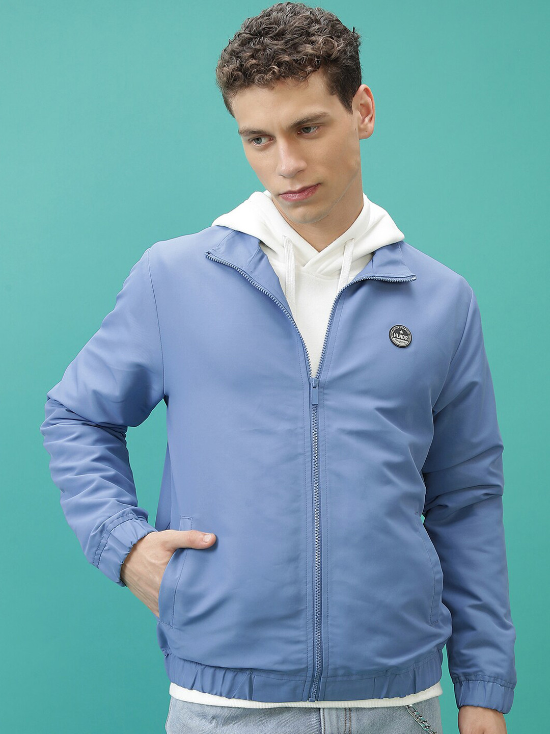 Buy HIGHLANDER Mock Collar Open Front Jacket - Jackets for Men 25759470 ...