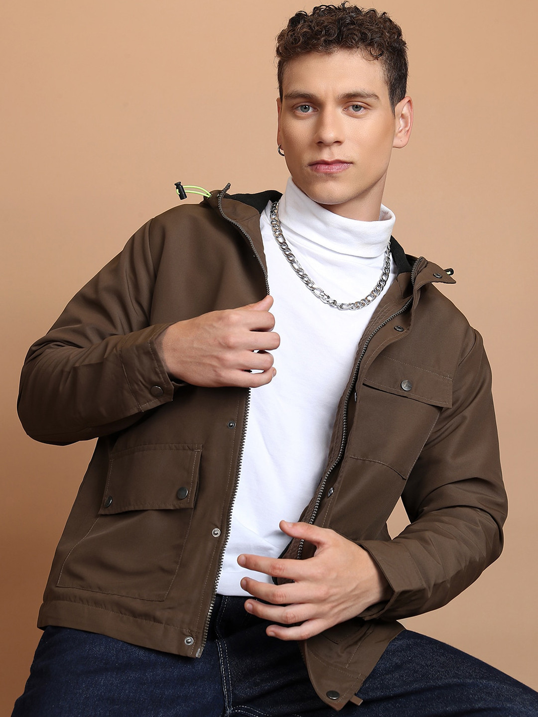 Buy HIGHLANDER Hooded Front Open Jacket - Jackets for Men 25759474 | Myntra