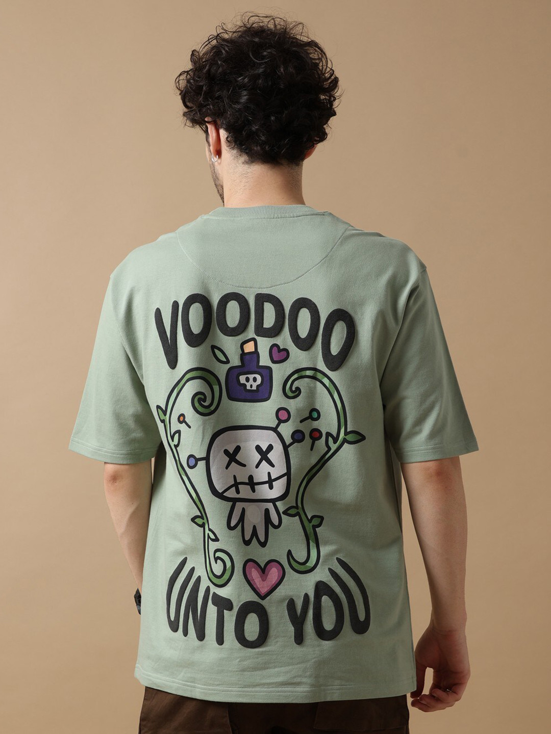 Buy VUDU Graphic Printed Oversized Cotton T Shirt - Tshirts for Men ...