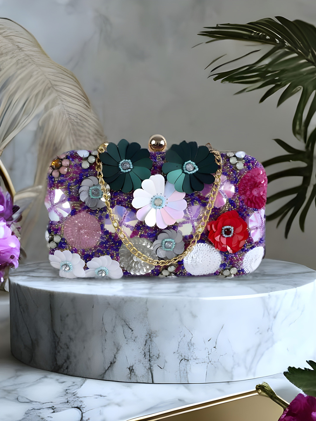 Buy REZZY Embellished Box Clutch - Clutches for Women 25762462 | Myntra