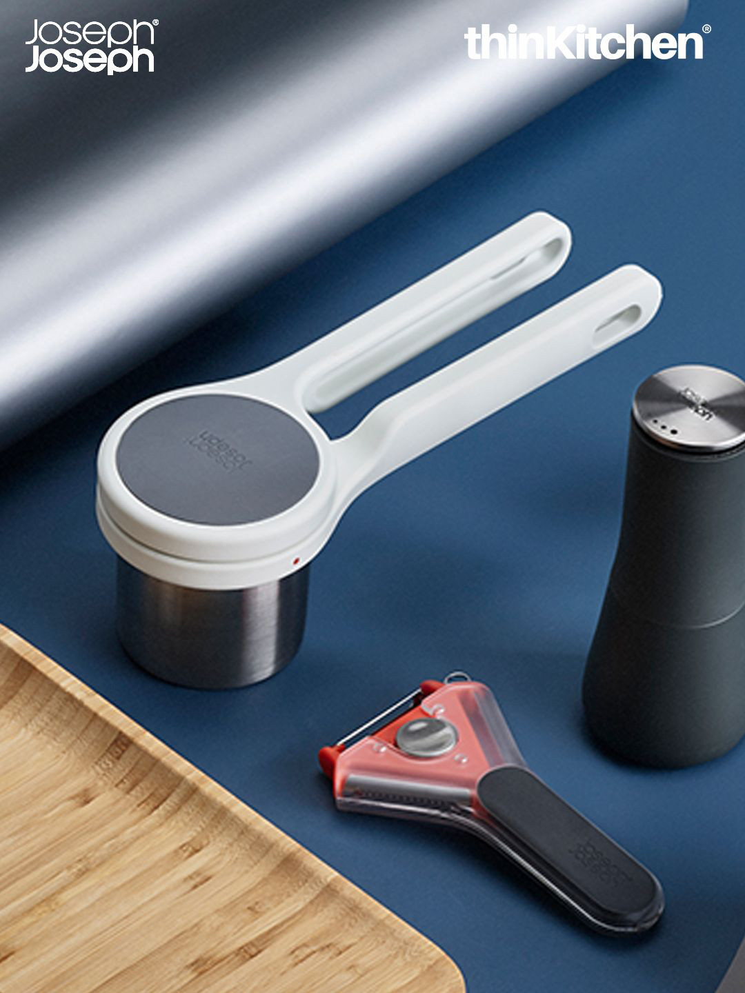 Buy Joseph Joseph Grey Stainless Steel Potato Ricer - Masher for Unisex ...