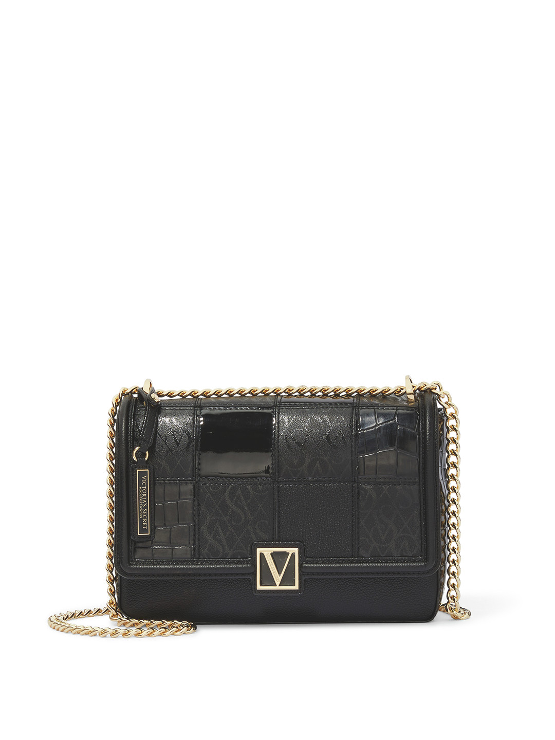 Buy Victoria's Secret Snake Skin & Croc Textured Structured Sling Bag ...
