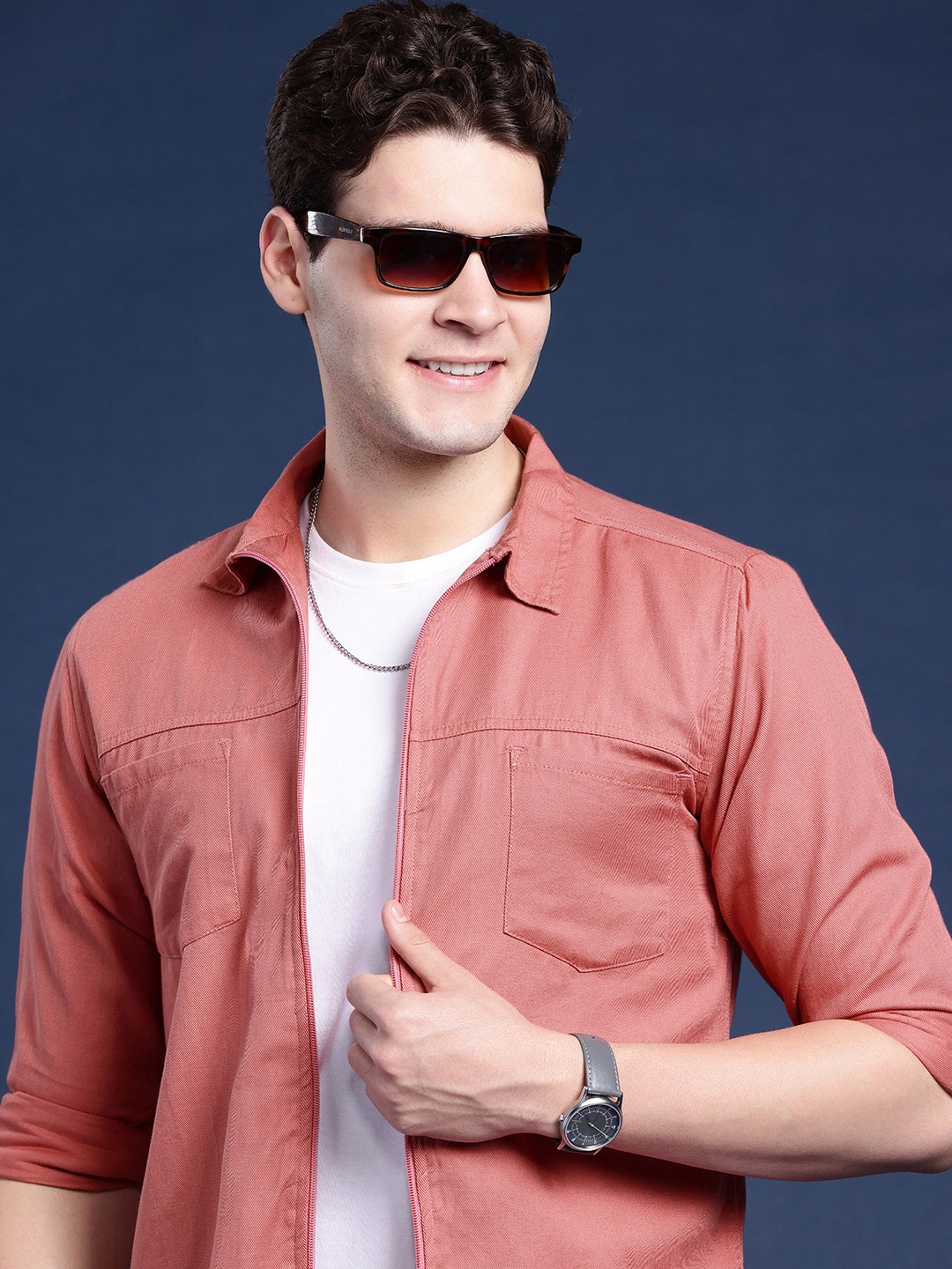 Buy Mast & Harbour Men Solid Casual Shacket - Shackets for Men 25787924 ...