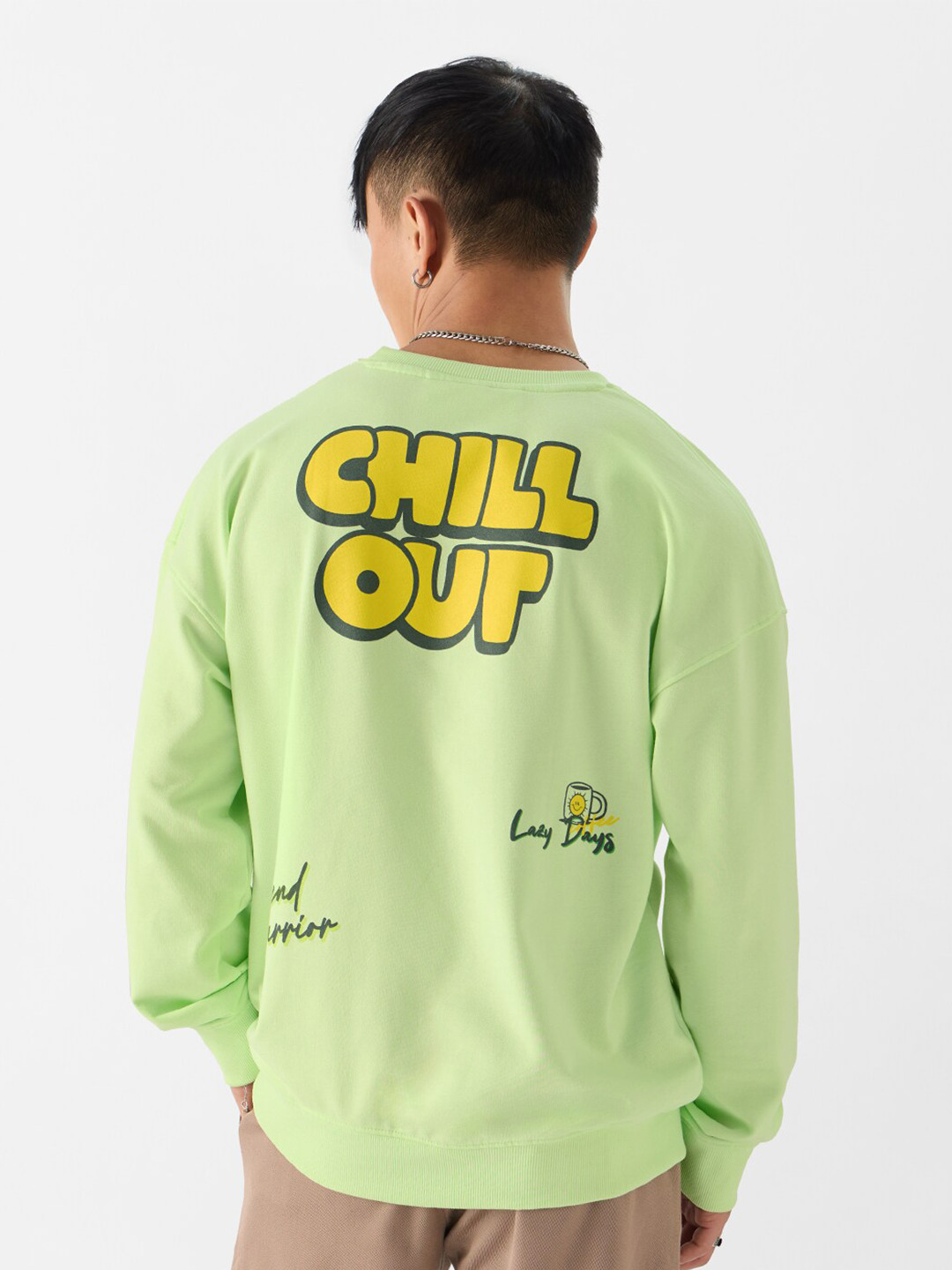 Buy The Souled Store Garfield Chill Out Printed Long Sleeves Sweatshirt ...