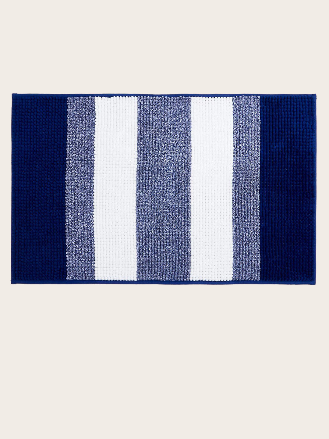 Buy Marks & Spencer Navy Blue & White Striped Floor Mat - Floor Mats ...
