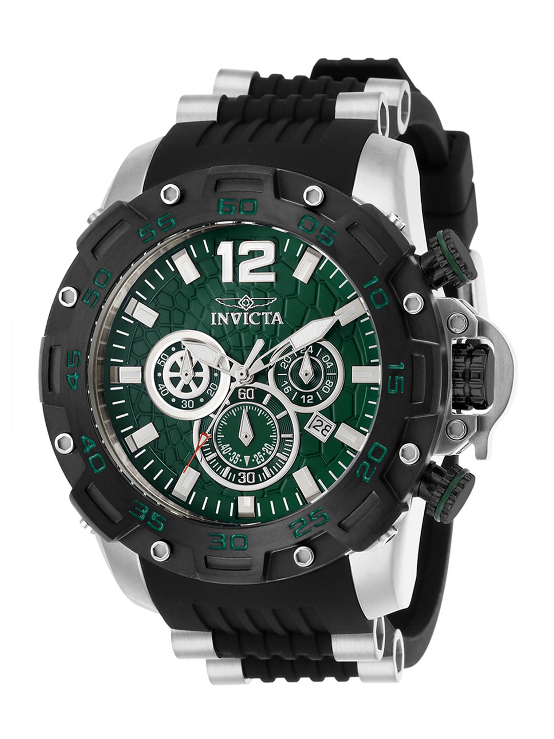 Buy Invicta Men Pro Diver Chronograph Quartz Green Dial Analog Watch ...