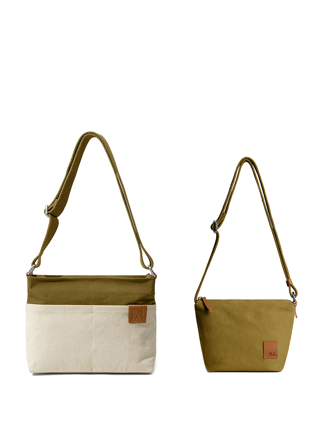 Buy DailyObjects Pack Of 2 Structured Sling Bag With Quilted - Handbags ...