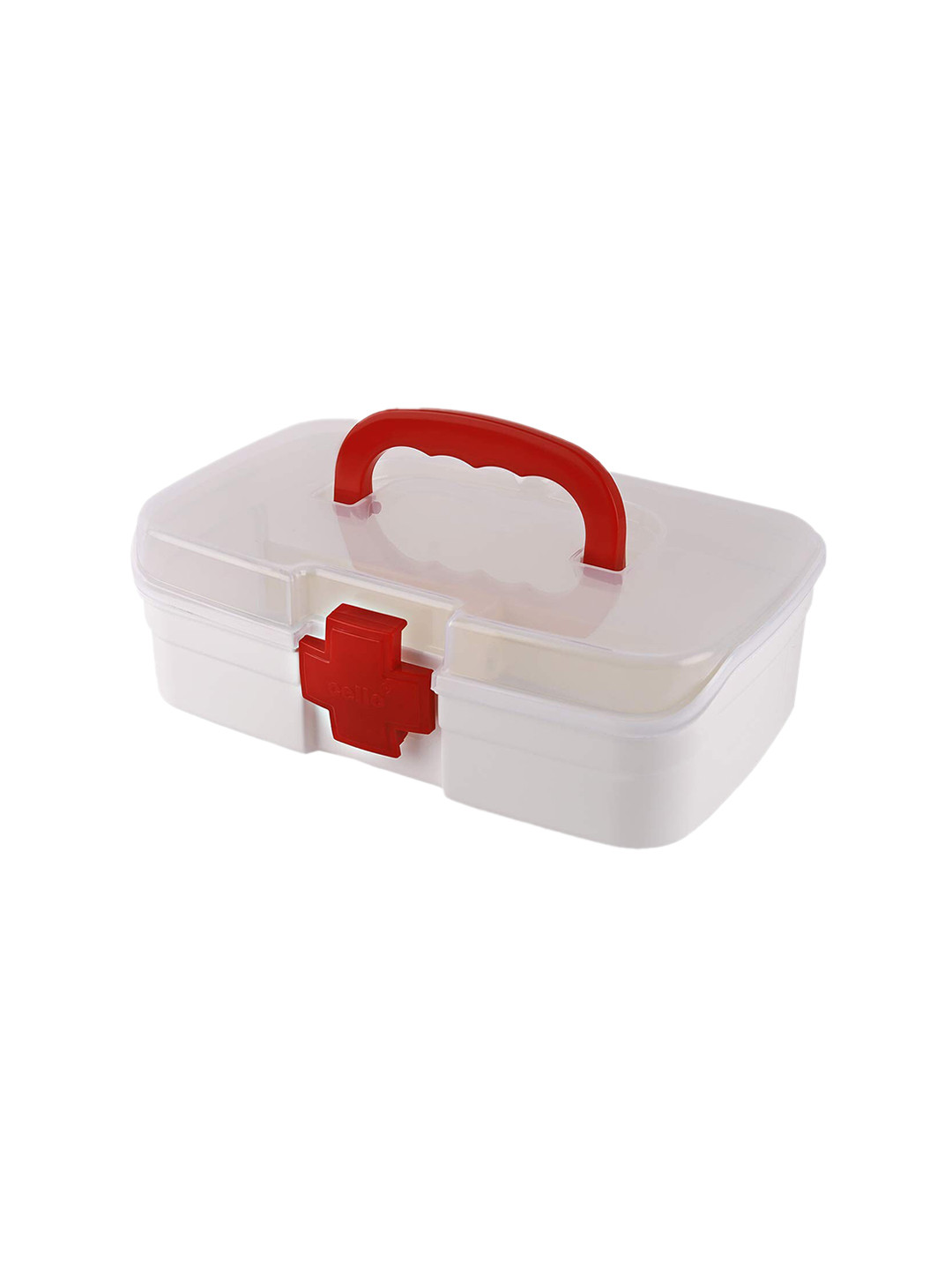 Buy Cello Medico White Rectangular Small First Aid Box - Organisers for ...