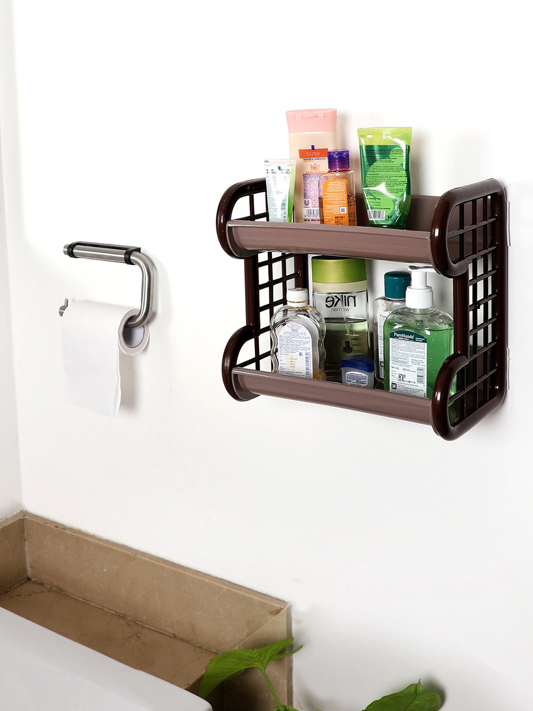 Buy Cello Singapore Brown Plastic Storage Shelf - Wall Shelves for ...