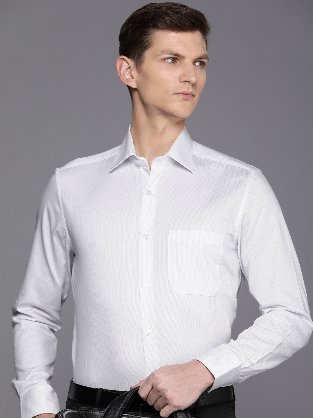 Buy Louis Philippe Men Classic Opaque Striped Formal Shirt - Shirts for ...