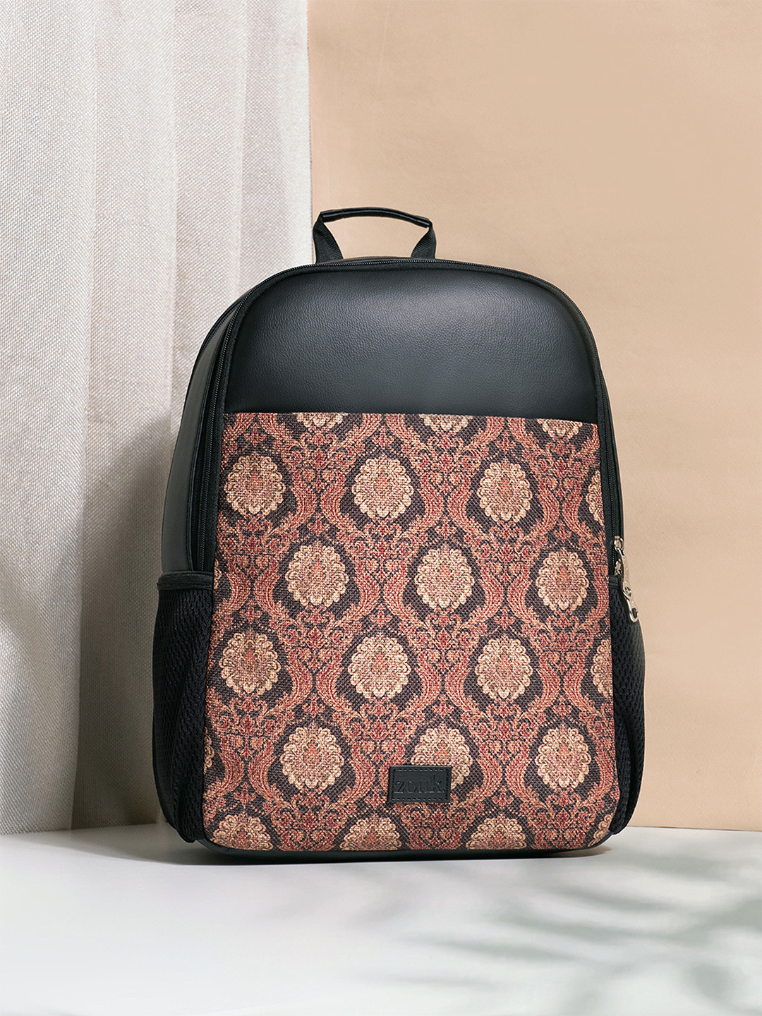 Buy ZOUK Unisex Printed Statement Padded Straps Backpack Up To 16 Inch ...