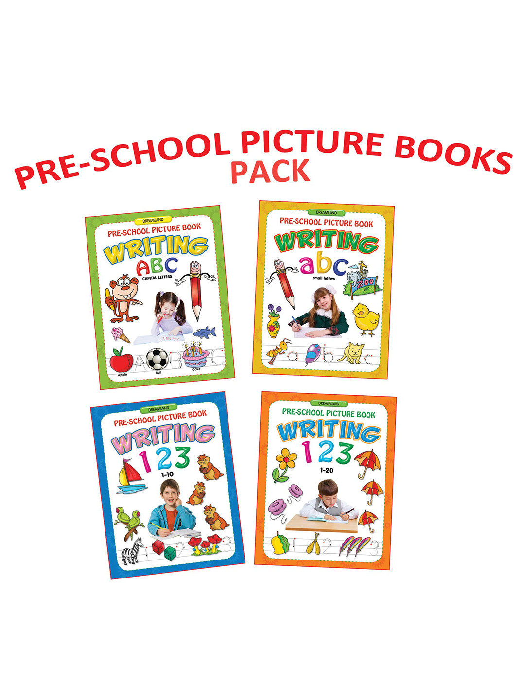 Buy Dreamland Kids Pre School Picture Books Alphabet & Number Writing Books - Infant And Pre ...