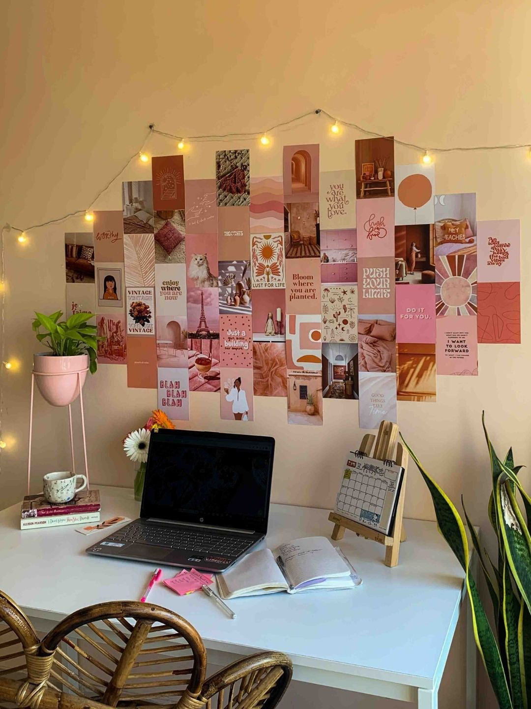 Buy HYPPY Pink & Peachy Collage Kit Wall Decor - Wall Decor for Unisex ...