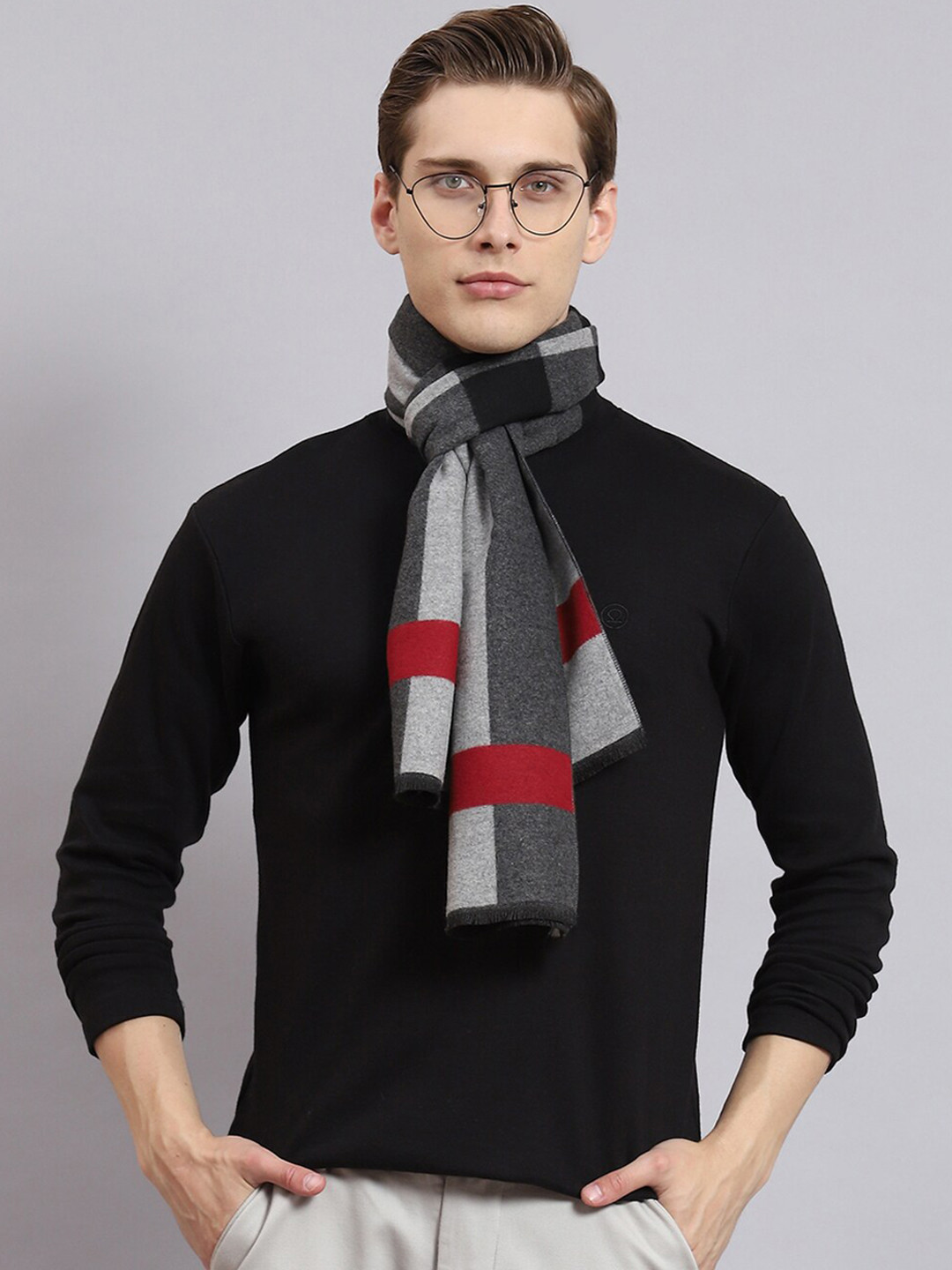 Buy Monte Carlo Self Design Muffler - Mufflers for Men 25820922 | Myntra