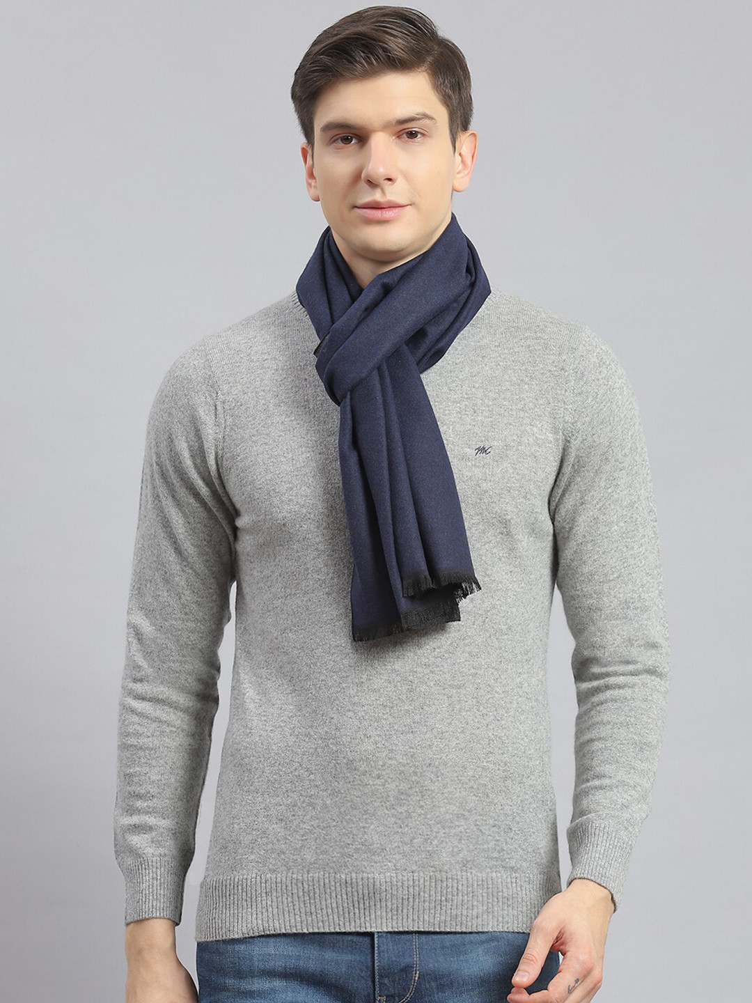 Buy Monte Carlo Merino Wool Self Design Muffler - Mufflers for Men ...