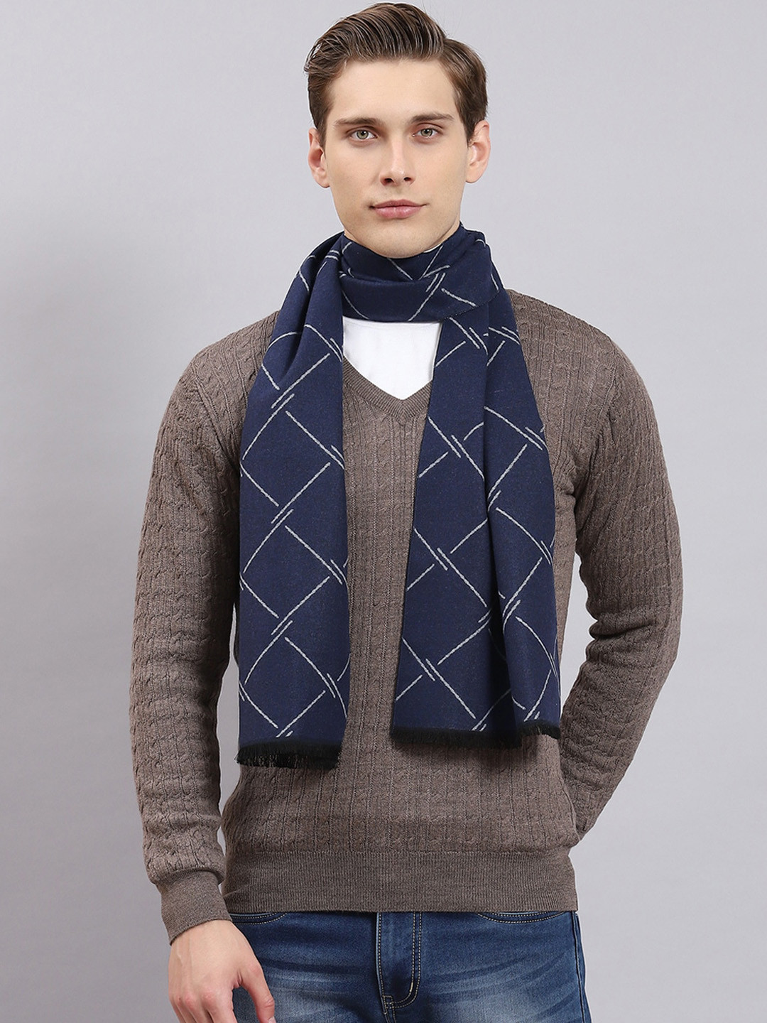 Buy Monte Carlo Checked Muffler - Mufflers for Men 25820974 | Myntra