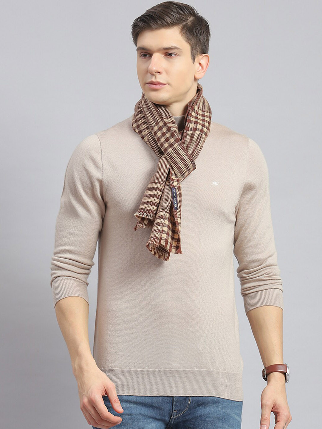 Buy Monte Carlo Checked Muffler - Mufflers for Men 25821058 | Myntra