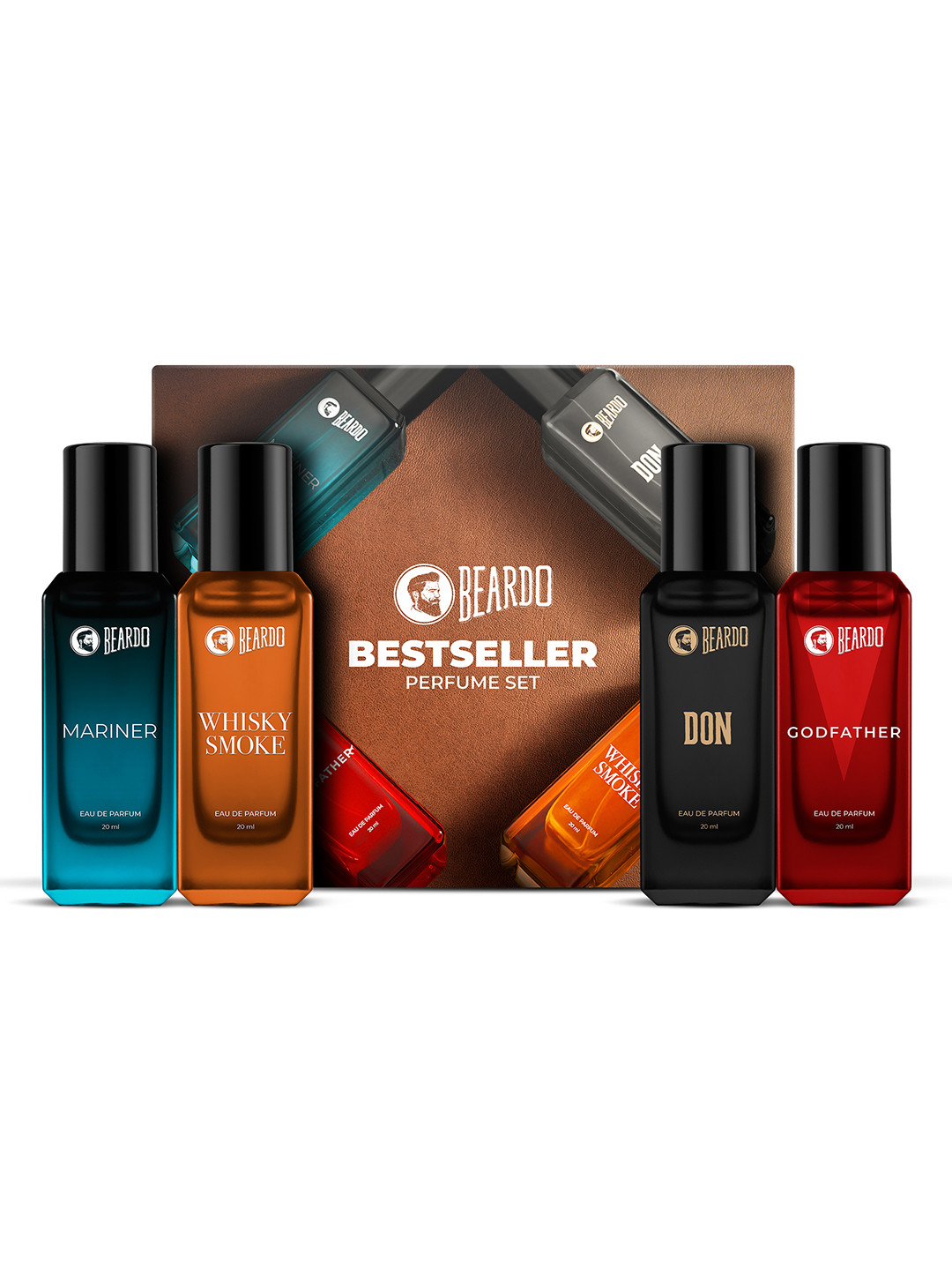 Buy BEARDO Men Set Of 4 Assorted Long Lasting Eau De Parfum 20ml Each ...