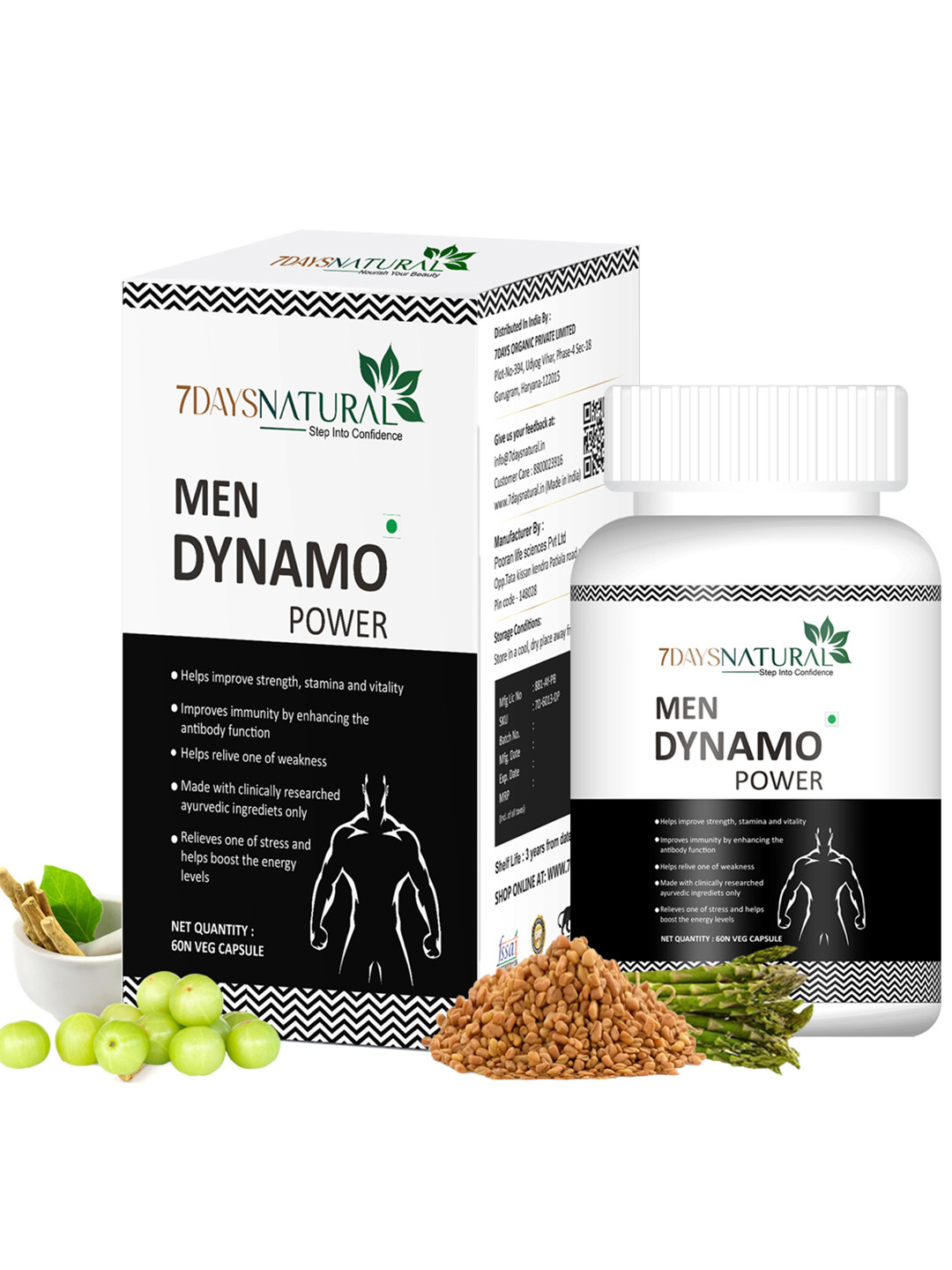 Buy 7DAYSNATURAL Men Double Power Capsule To Boost Stamina 60 Capsules ...