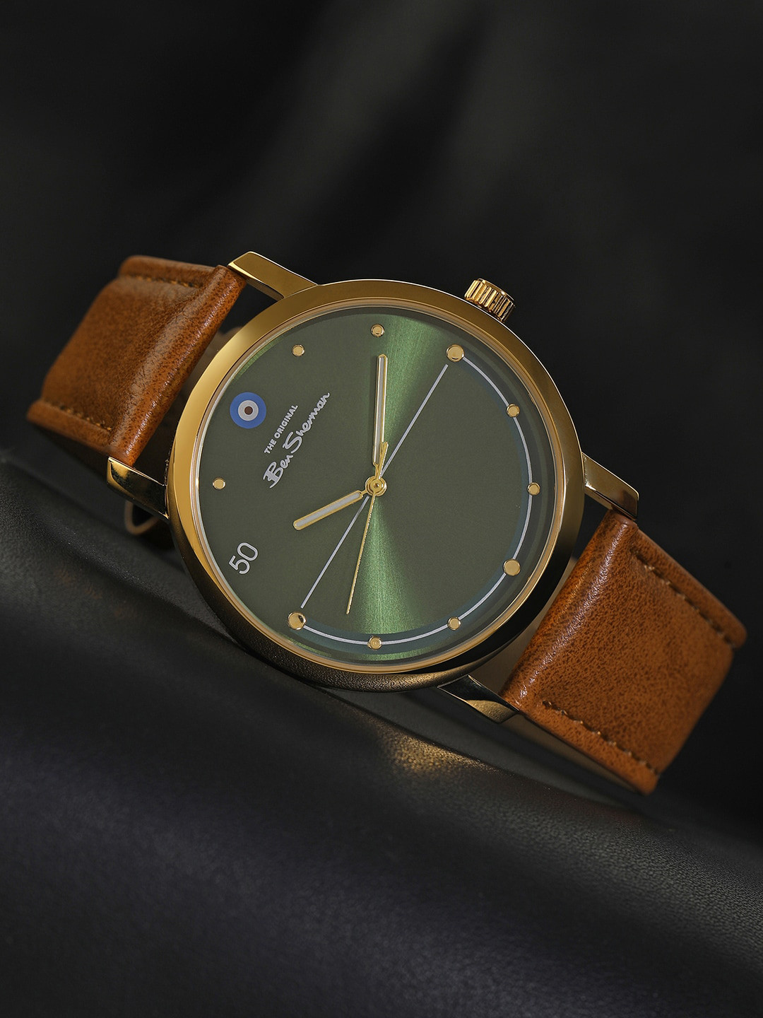 Buy BEN SHERMAN Men Leather Straps Analogue Watch BS094NBR - Watches ...