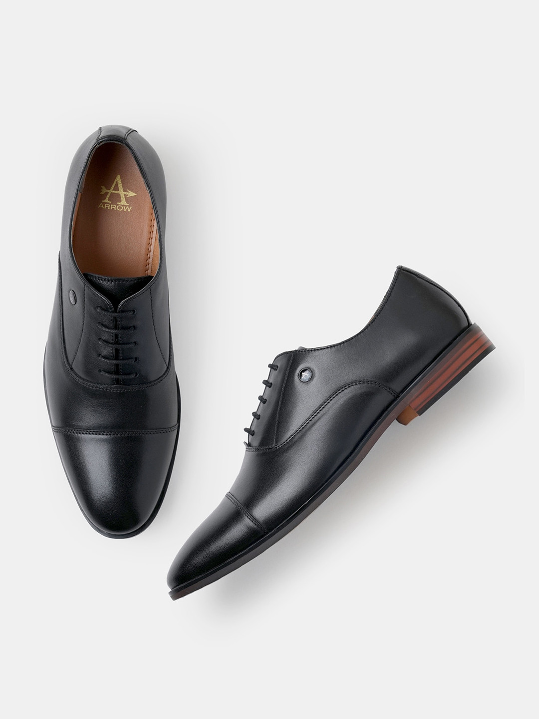 Buy Arrow Men ORION Leather Formal Oxfords - Formal Shoes for Men ...