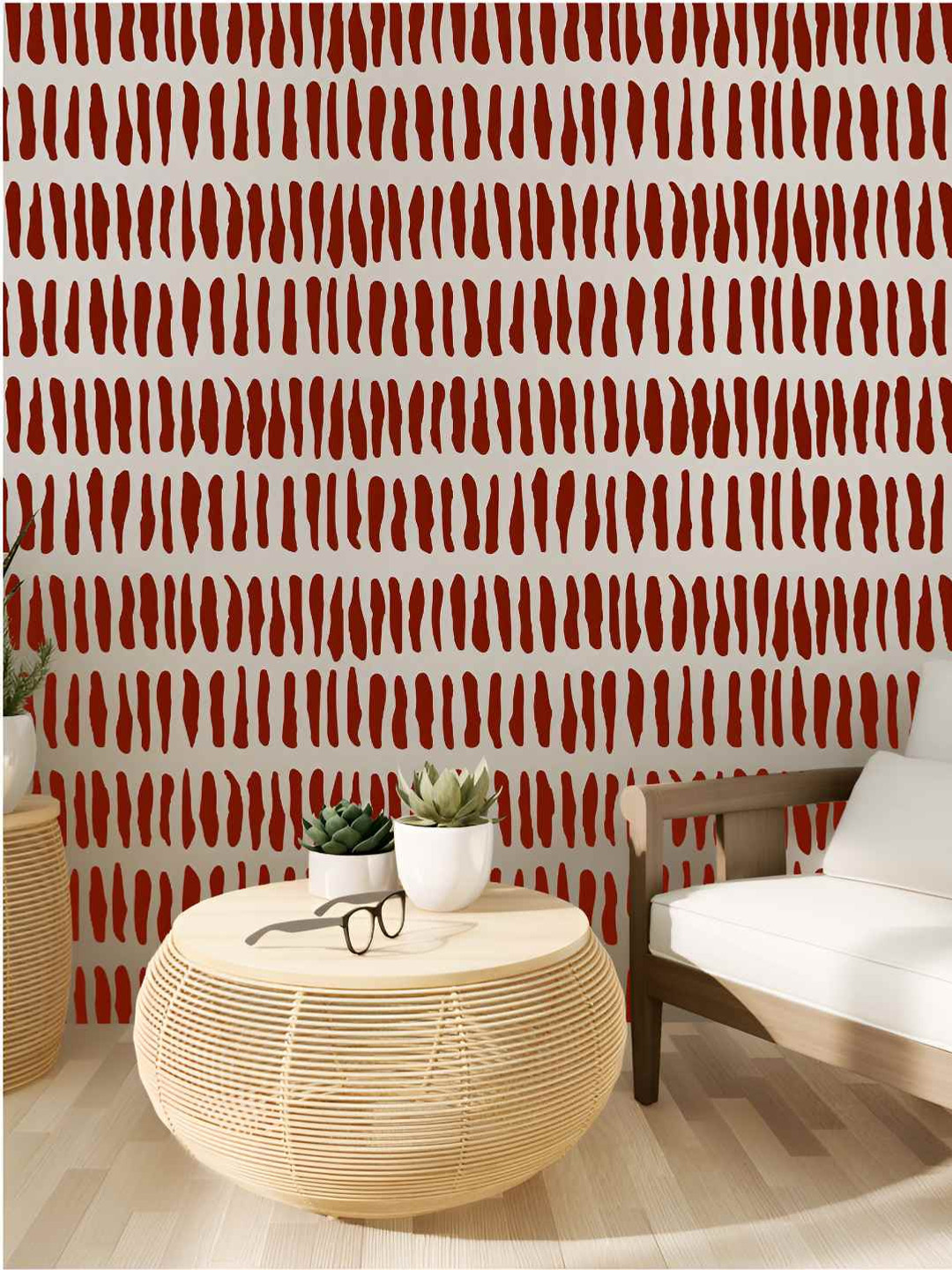 Buy KAYRA DECOR White Stix Craft Design Self Wall Painting Stencil ...