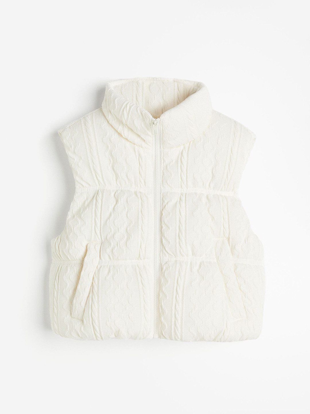 Buy H&M Women Textured Weave Puffer Gilet - Jackets for Women 25852228 ...