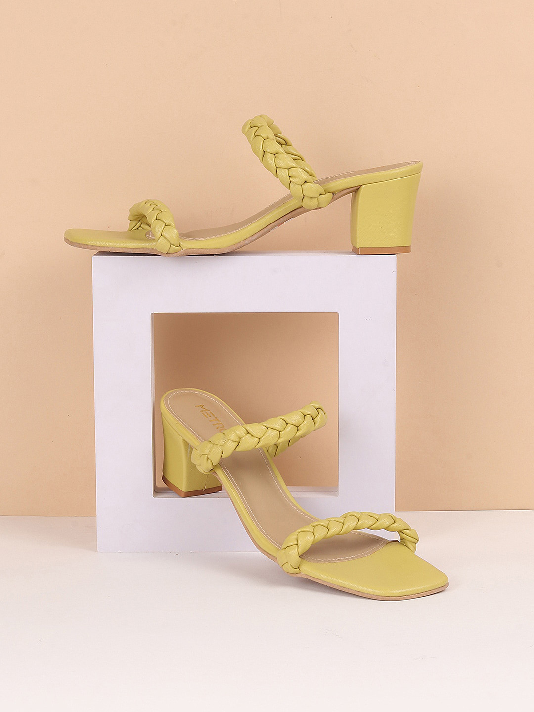 Buy Metro Braided Double Strap Block Heels - Heels for Women 25855062 ...