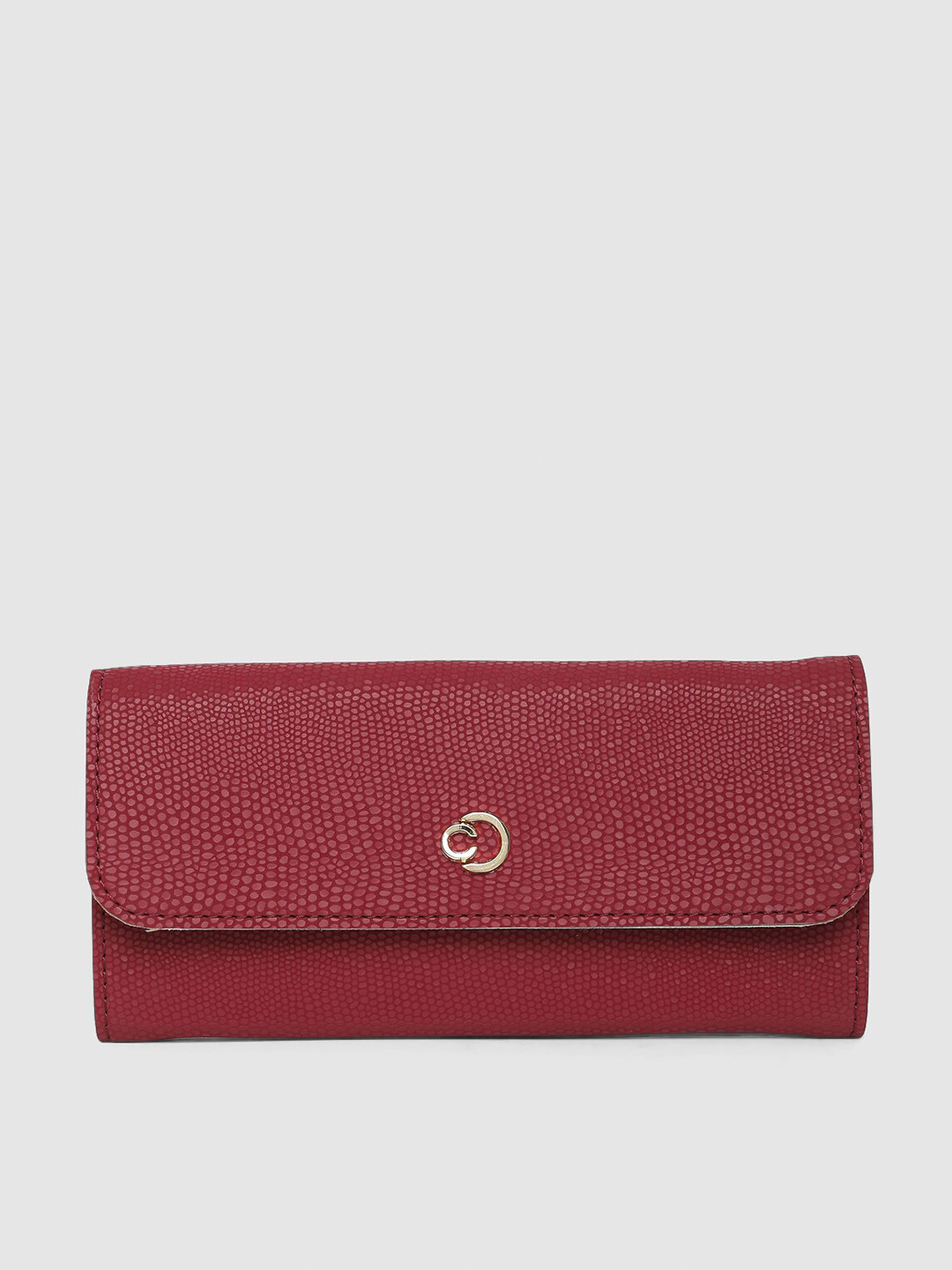 Buy Caprese Women Textured Leather Two Fold Wallet - Wallets for Women ...