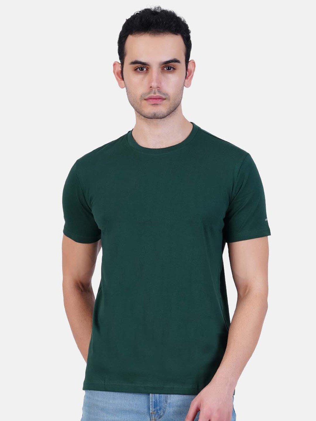 Buy AIR GARB Unisex Pack Of 2 Pure Cotton Round Neck Bio Finish T Shirt ...