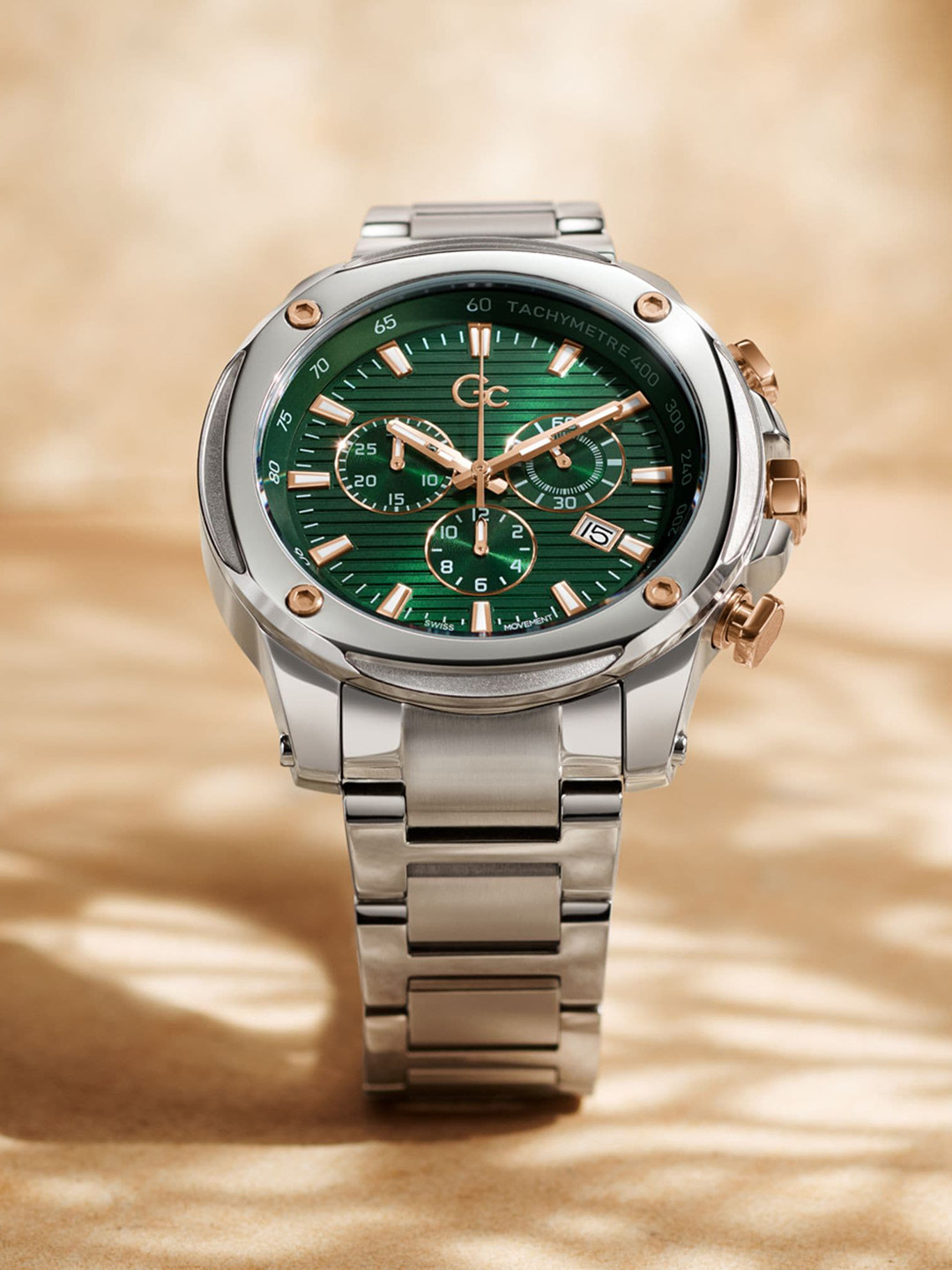 Buy GC Men Sport Chic Collection Dial Stainless Steel Straps Analogue ...