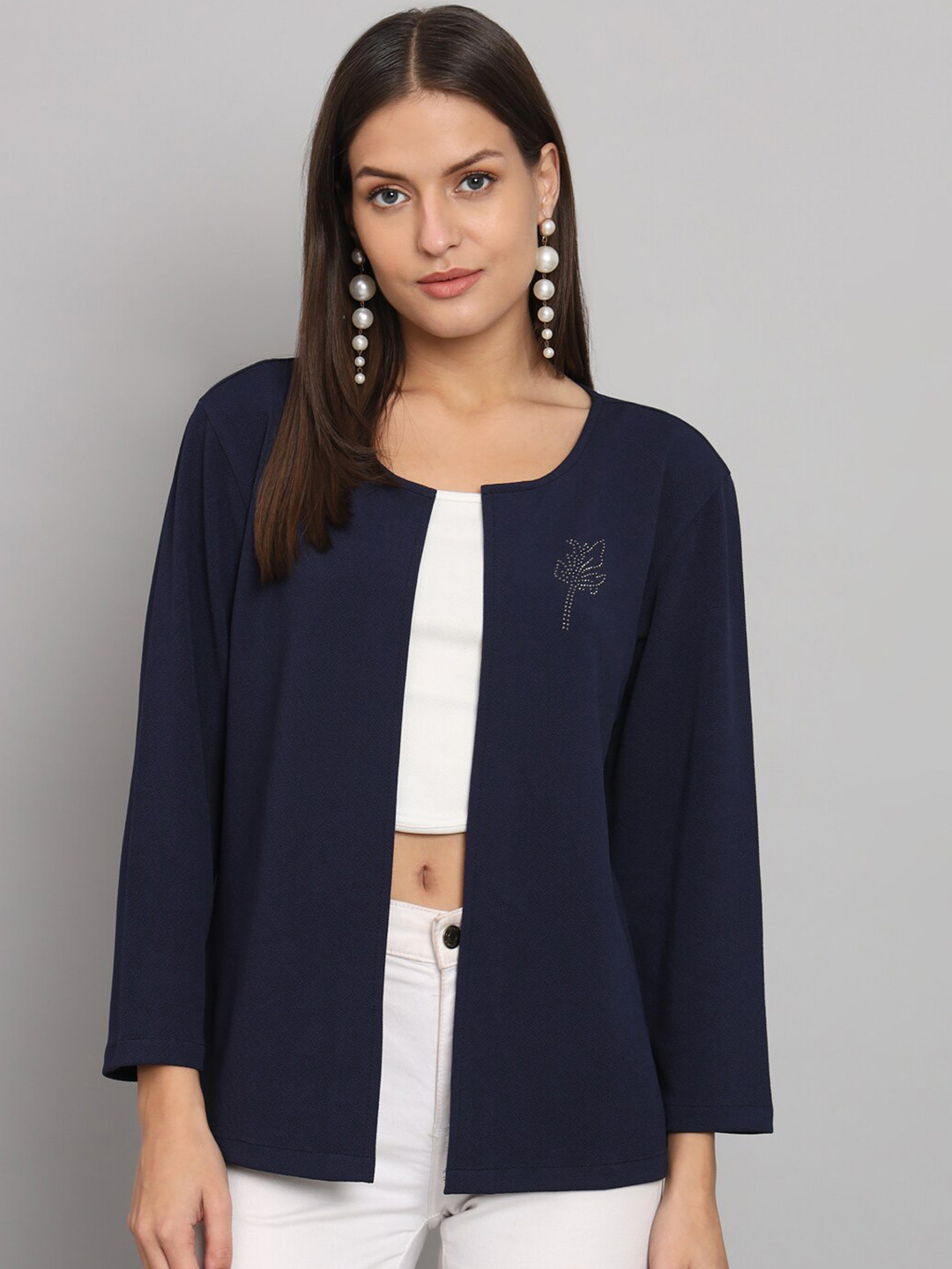 Buy UrSense Front Open Embellished Shrug - Shrug for Women 25865640 ...