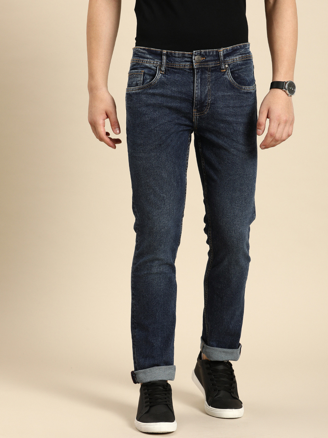 Buy Being Human Men Slim Fit Light Fade Stretchable Mid Rise Jeans ...