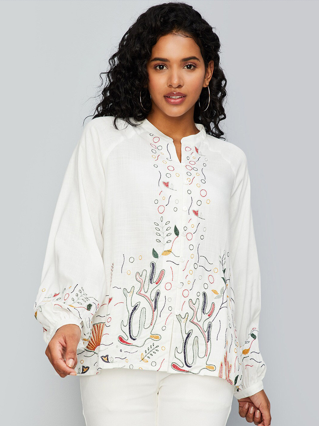 Buy Max Abstract Embroidered Tunic - Tunics for Women 25872674 | Myntra