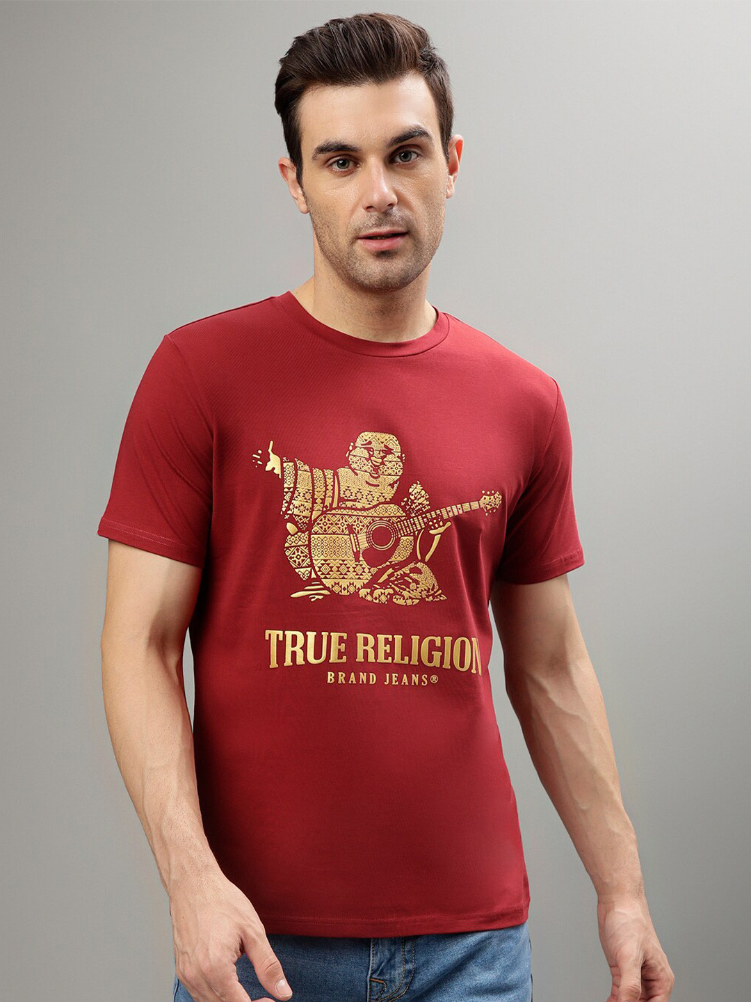 Buy True Religion Graphic Printed Cotton T Shirt - Tshirts for Men ...