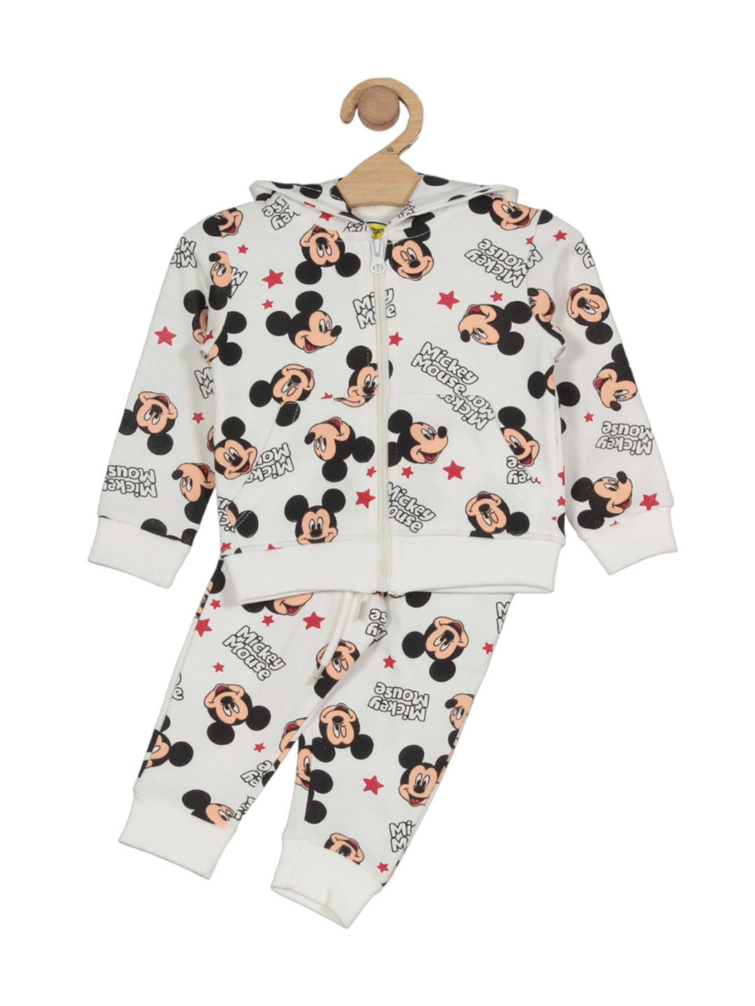 Buy Lil Lollipop Infants Mickey Mouse Printed Tracksuit - Tracksuits ...