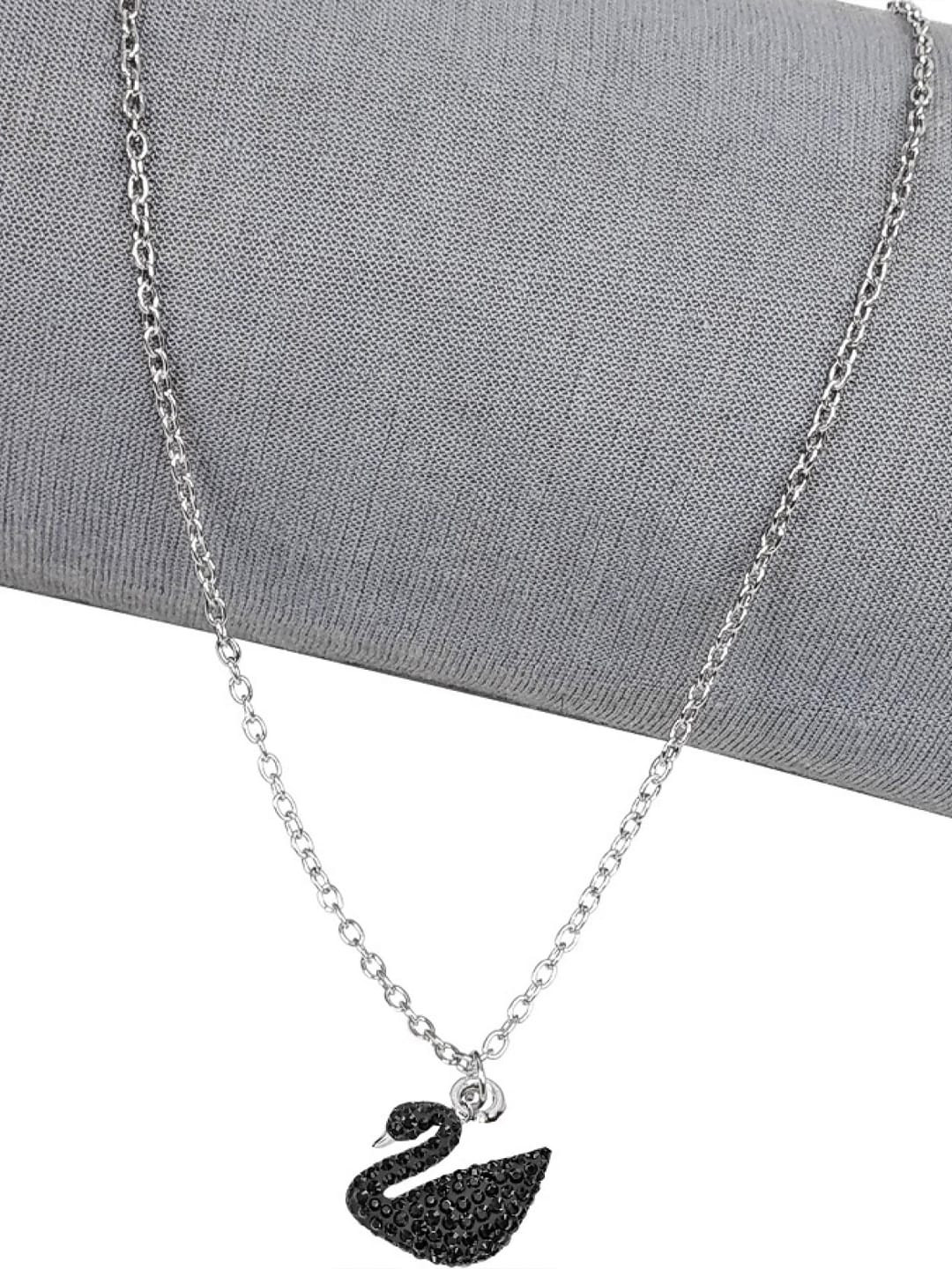 Buy Krelin Silver Plated Duck Pendant With Chains - Pendant for Women ...