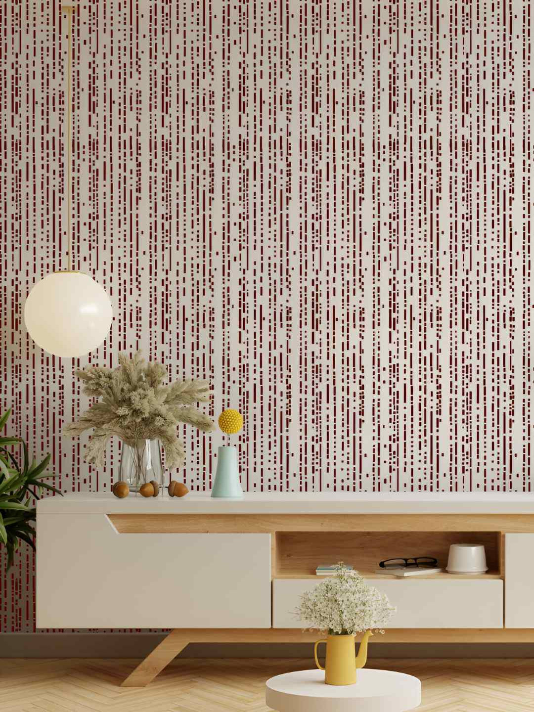 Buy KAYRA DECOR White Light Rainfall Design Wall Stencil - Decals And ...