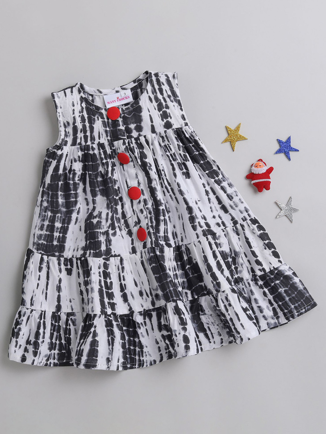 Buy MANY FROCKS & Girls Tie And Dyed A Line Dress - Dresses for Girls ...