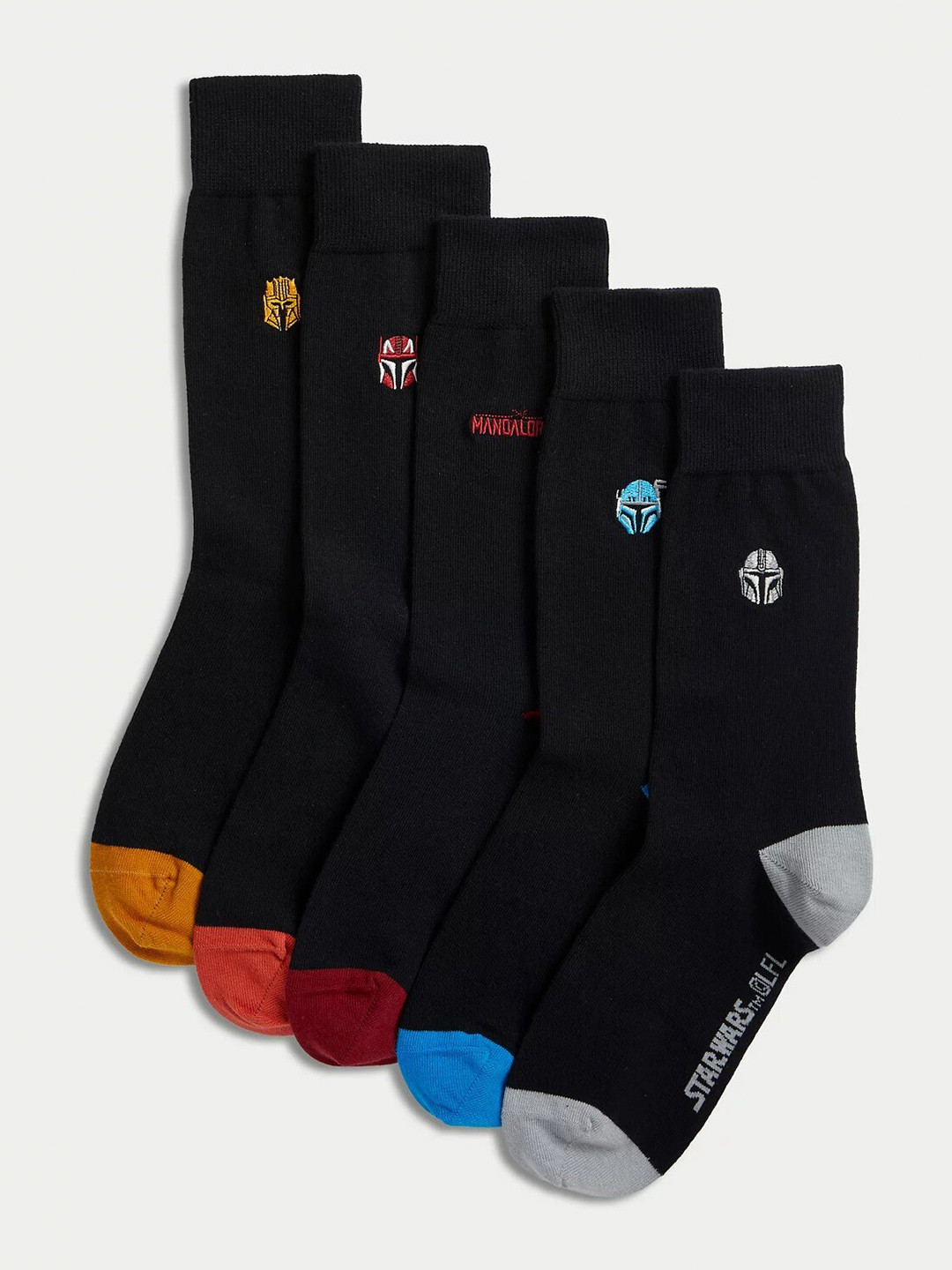 Buy Marks & Spencer Men Pack Of 5 Star Wars Printed Above Ankle Length ...