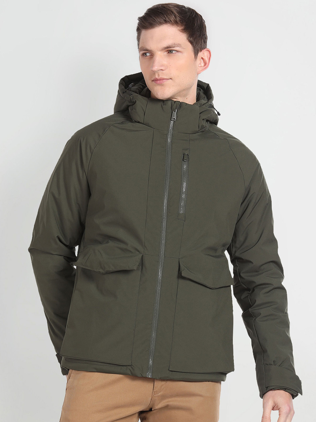 Buy Arrow Sport Detachable Hood Bomber Jacket - Jackets for Men ...