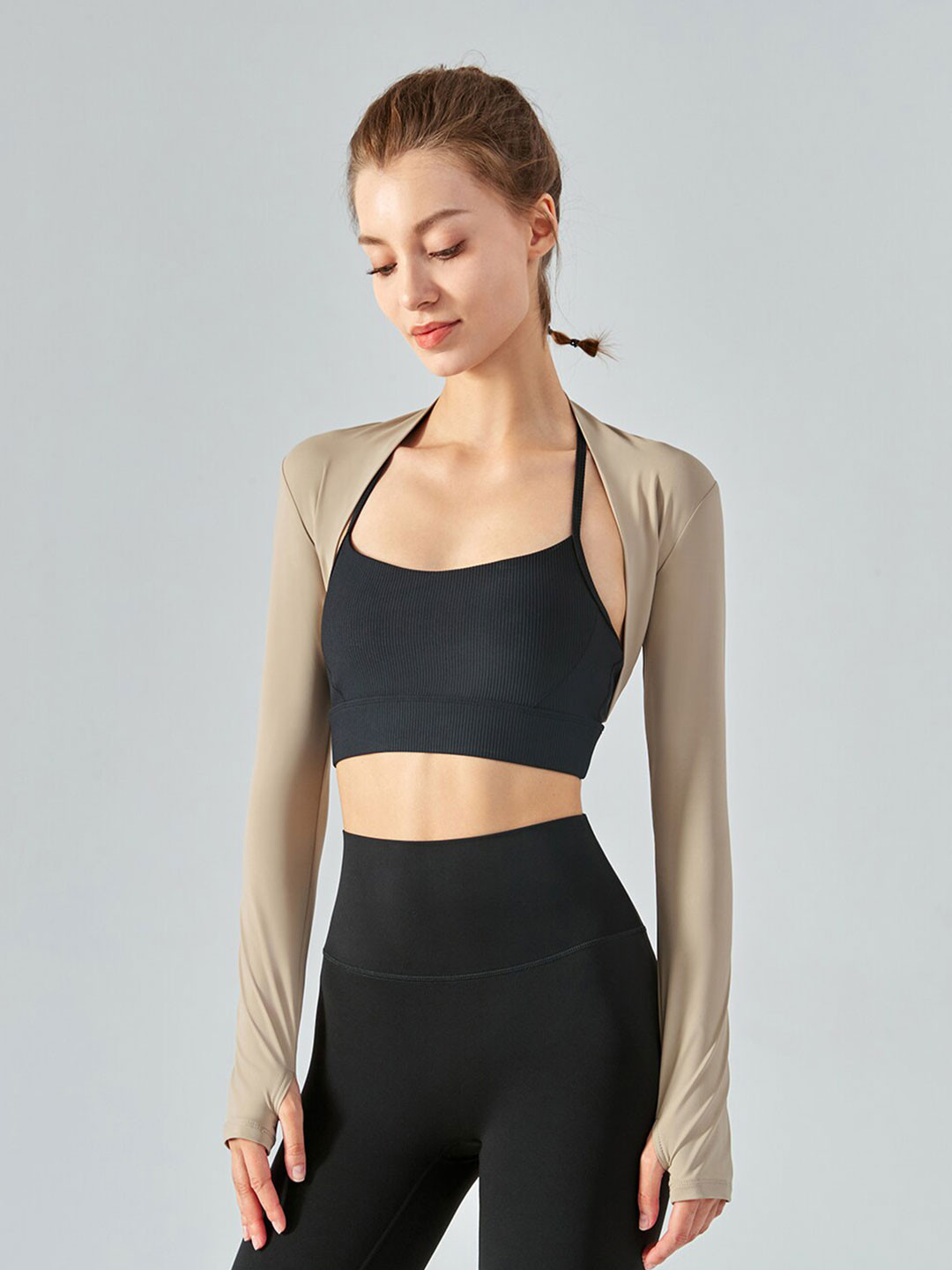 Buy JC Collection Open Front Nylon Crop Shrug - Shrug for Women ...